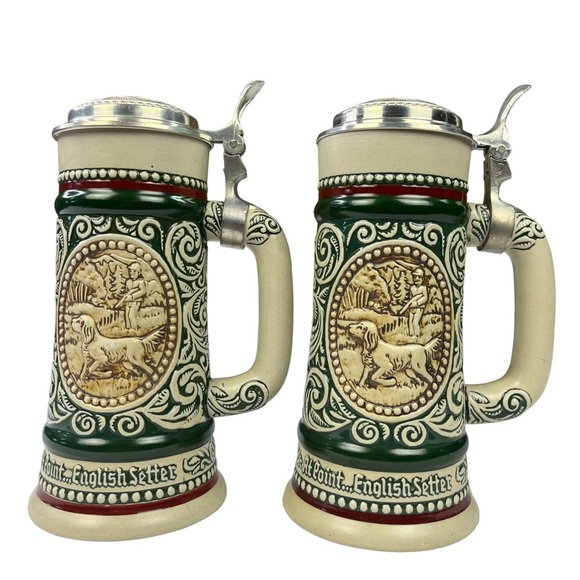 Avon | Dining | 2 Avon Rainbow Trout English Setter Vintage Beer Stein ...